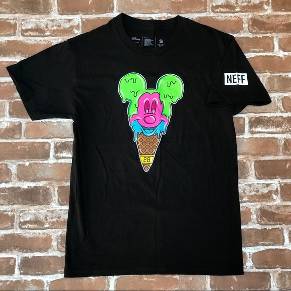 Neff | Shirts | Disney By Neff Mickey Mouse Ice Cream Cone Tshirt ...